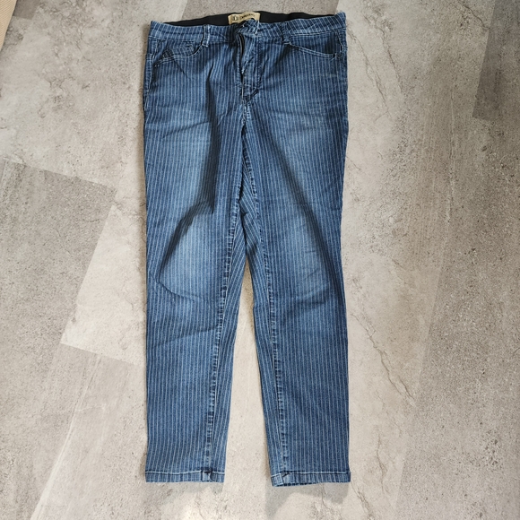 Democracy | Jeans | Democracy Blue Pinstriped Skinny Jeans | Poshmark